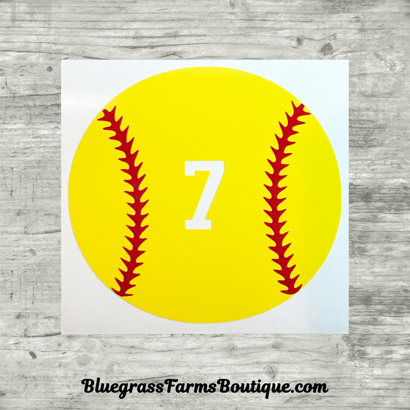 Softball Decal Sticker Personalized Vinyl Decal Sports - Etsy