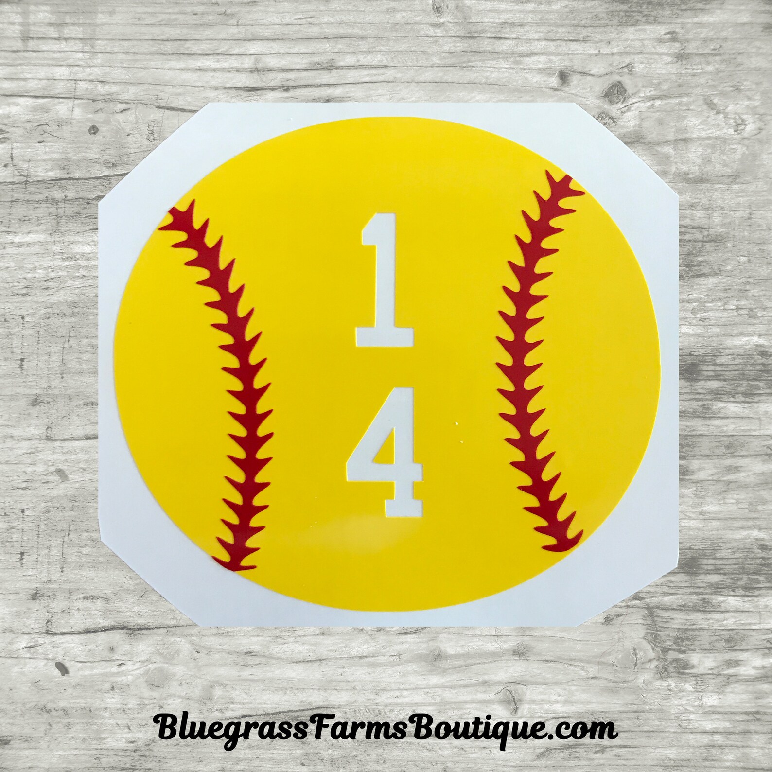 Softball Decal Sticker Personalized Vinyl Decal Sports - Etsy