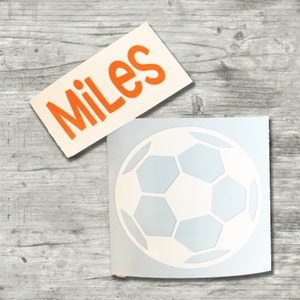 Soccer Ball Name Decal, Personalized Soccer Vinyl Stickers - Etsy