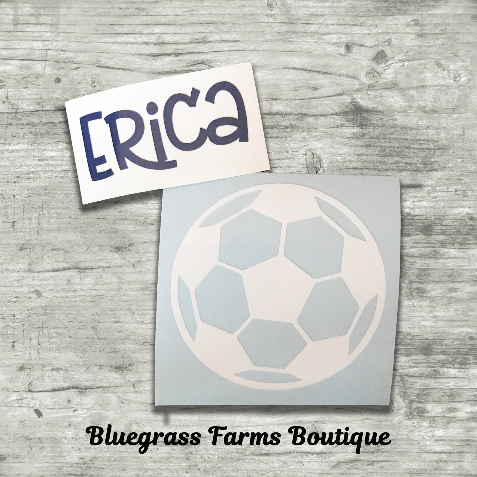 Soccer Ball Name Decal Personalized Soccer Vinyl Stickers - Etsy