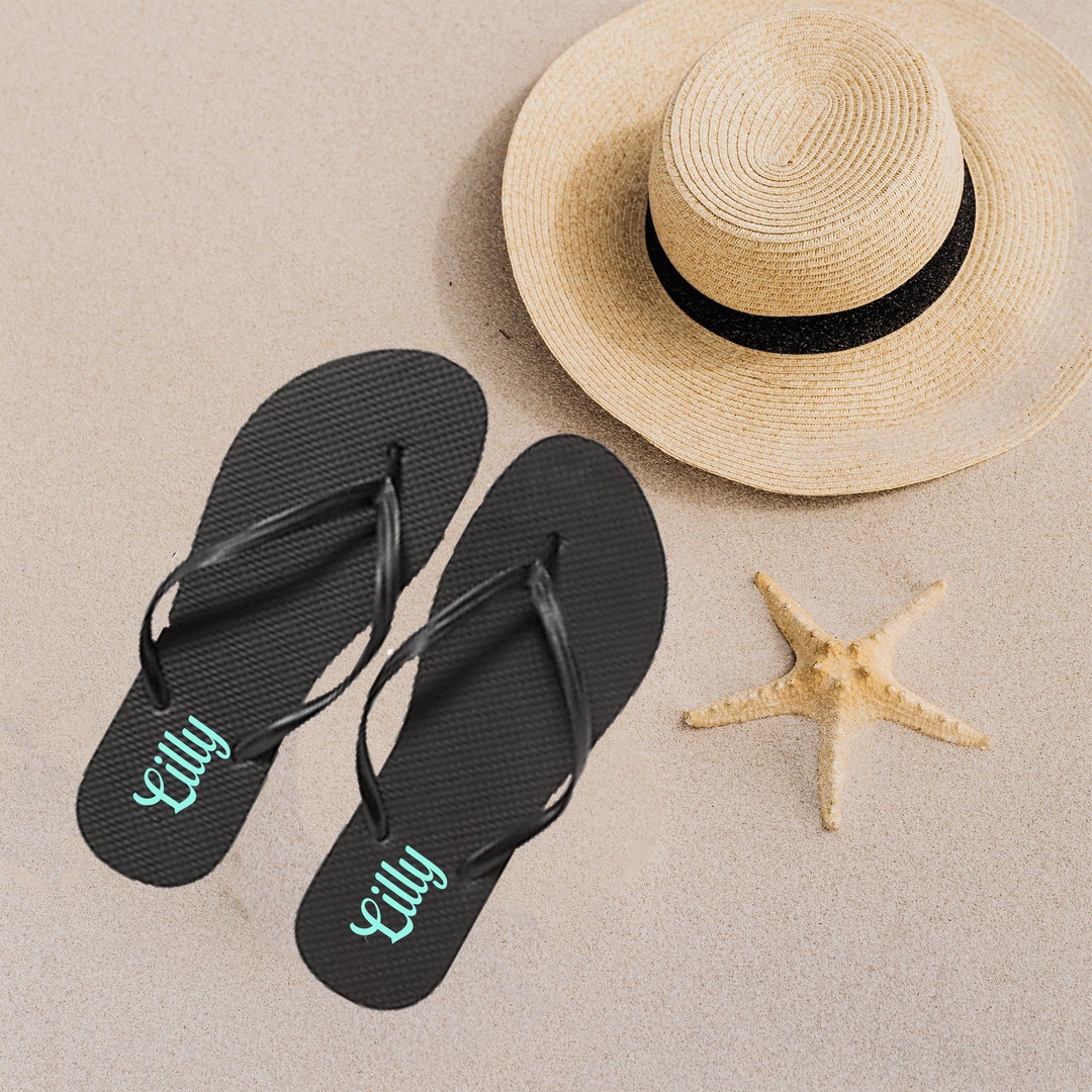 Personalized Flip Flops Stickers Custom Flip Flops Girls - Etsy
