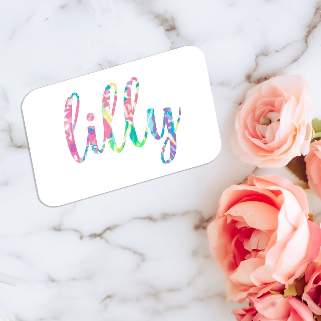 Name Vinyl Decal Adhesive Stickers, Planner Notebook Decals, Phone ...