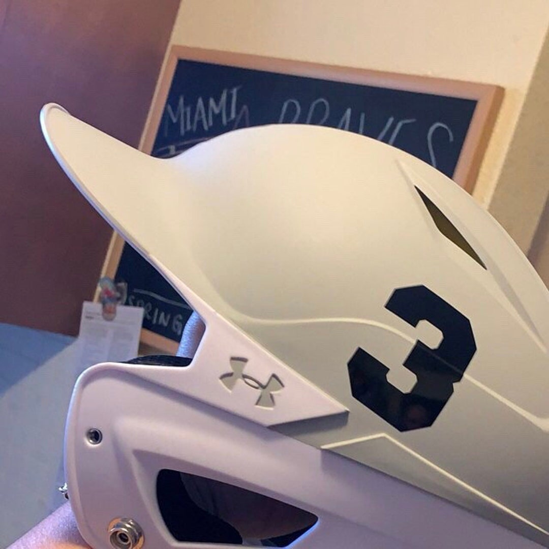 Baseball Helmet Number Decals, Softball Helmet Stickers Numbers, Sports ...