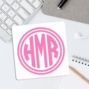 Monogram Decal Vinyl Stickers, Initial Vinyl Decal, Personalized Labels ...