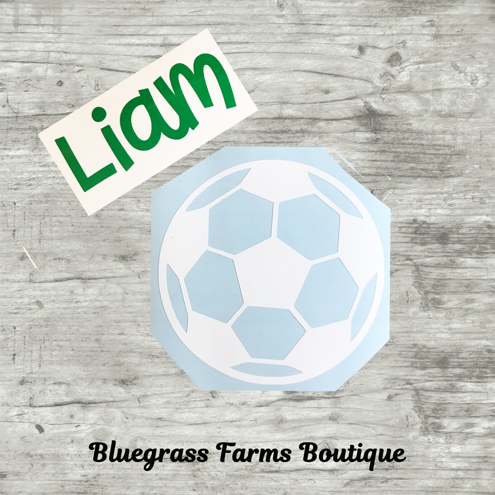 Soccer Ball Name Decal Personalized Soccer Vinyl Stickers - Etsy