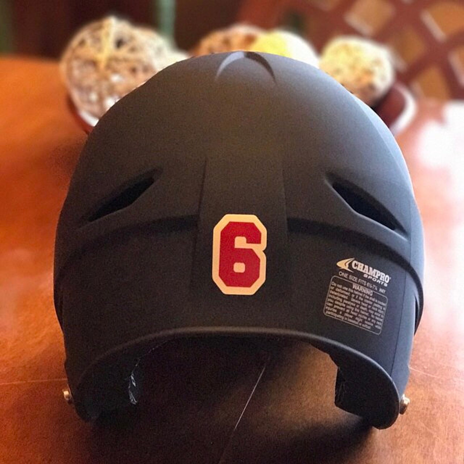 Helmet Decal Stickers Helmet Number Decals for Baseball - Etsy