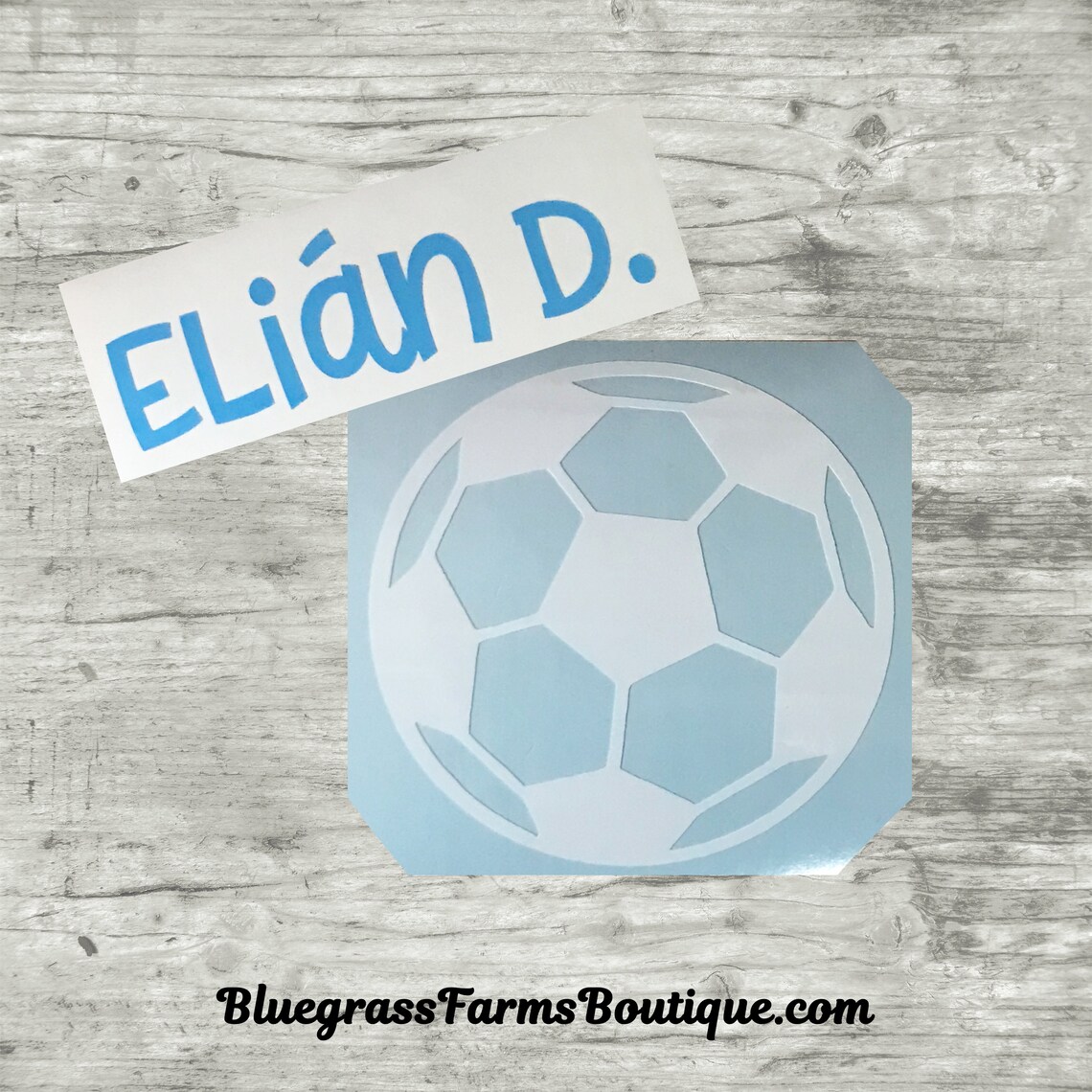 Soccer Ball Name Decal Personalized Soccer Vinyl Stickers - Etsy