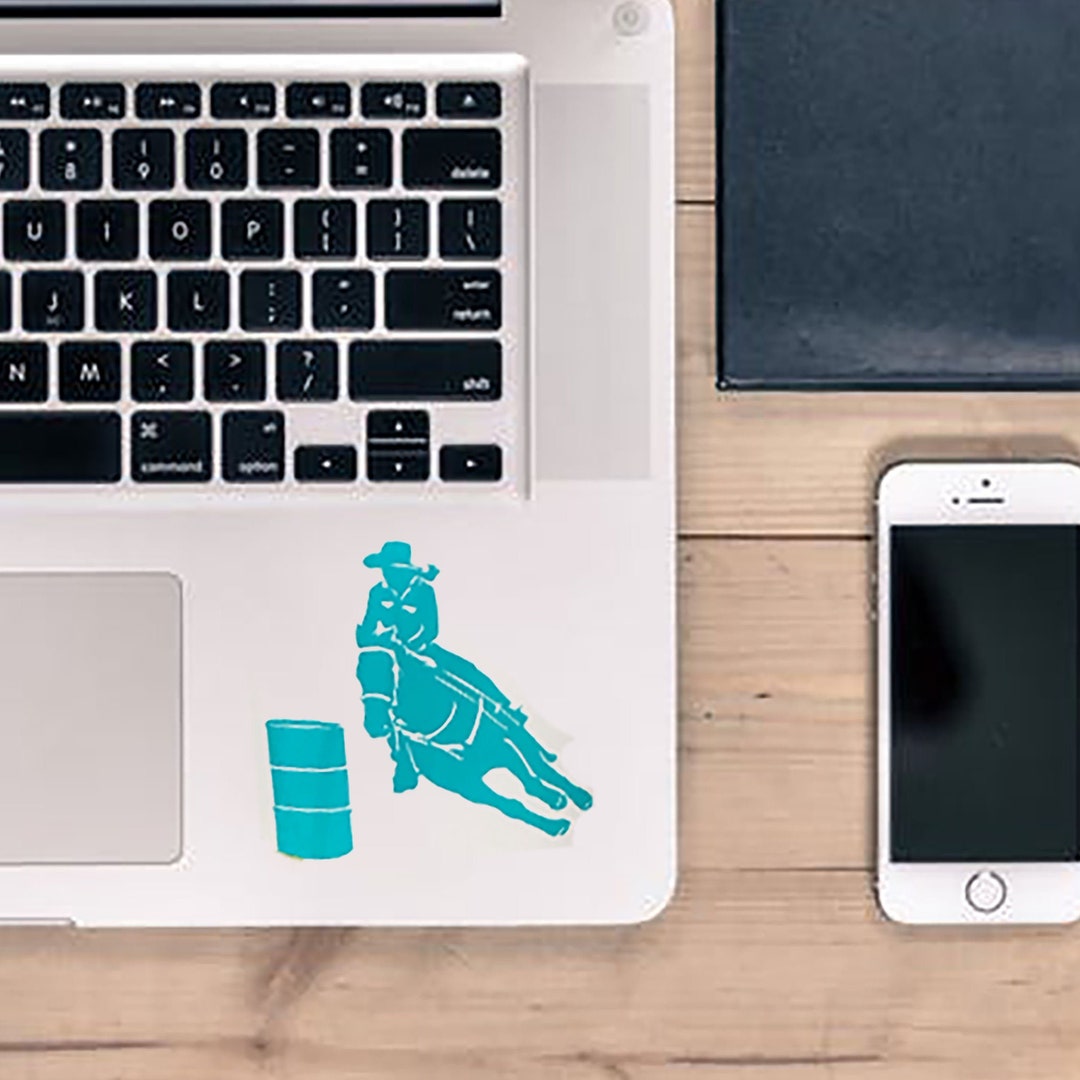 Barrel Racing Vinyl Decal for Cowgirls for Trailers and Truck Windows ...