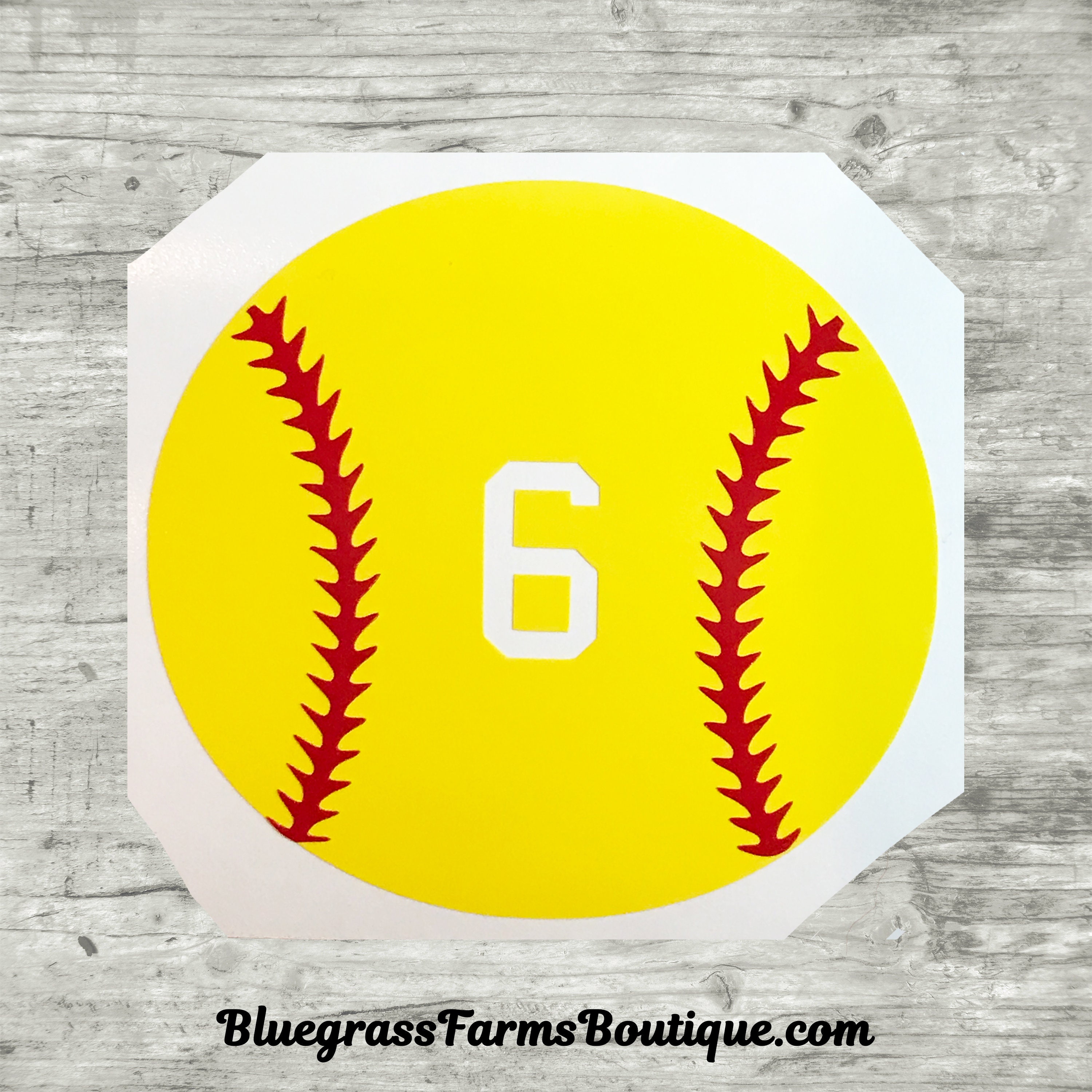 Softball decal sticker personalized vinyl decal sports | Etsy
