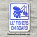 Custom Car Decal Fishing Boating Kids Decals Lil Fisher on - Etsy