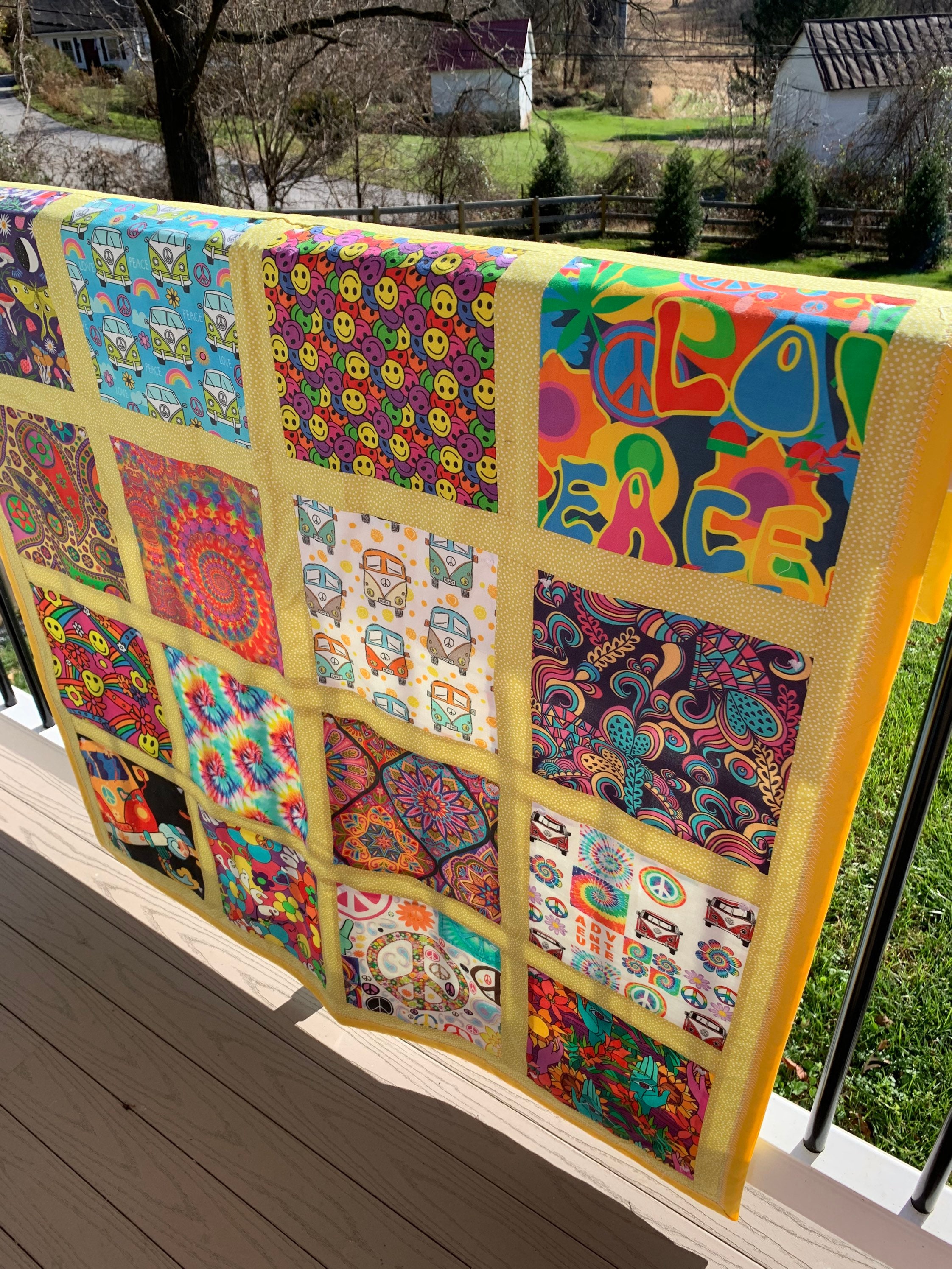 The Happy Hippie Quilt - Etsy