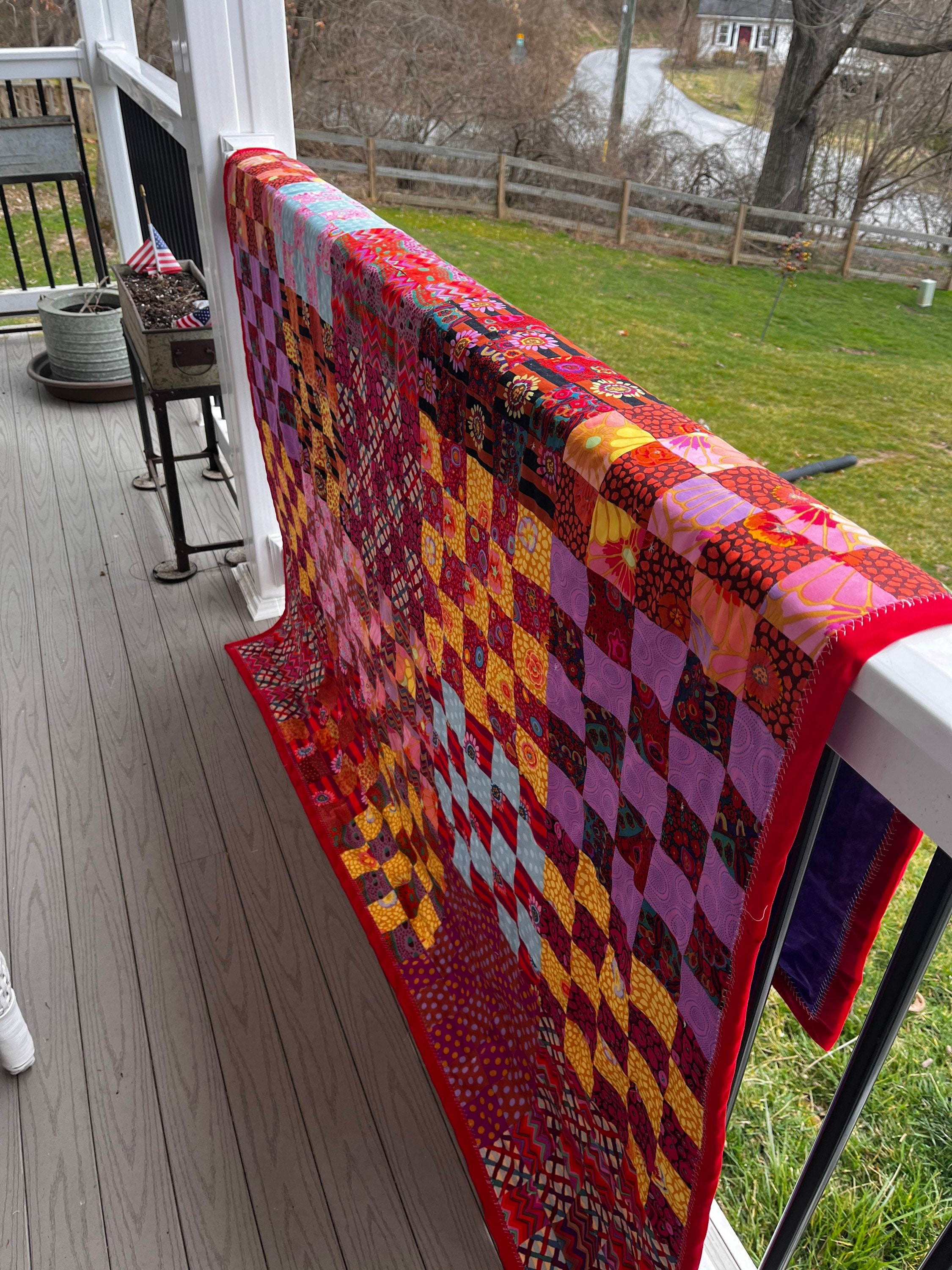 Rusty Squares Quilt - Etsy