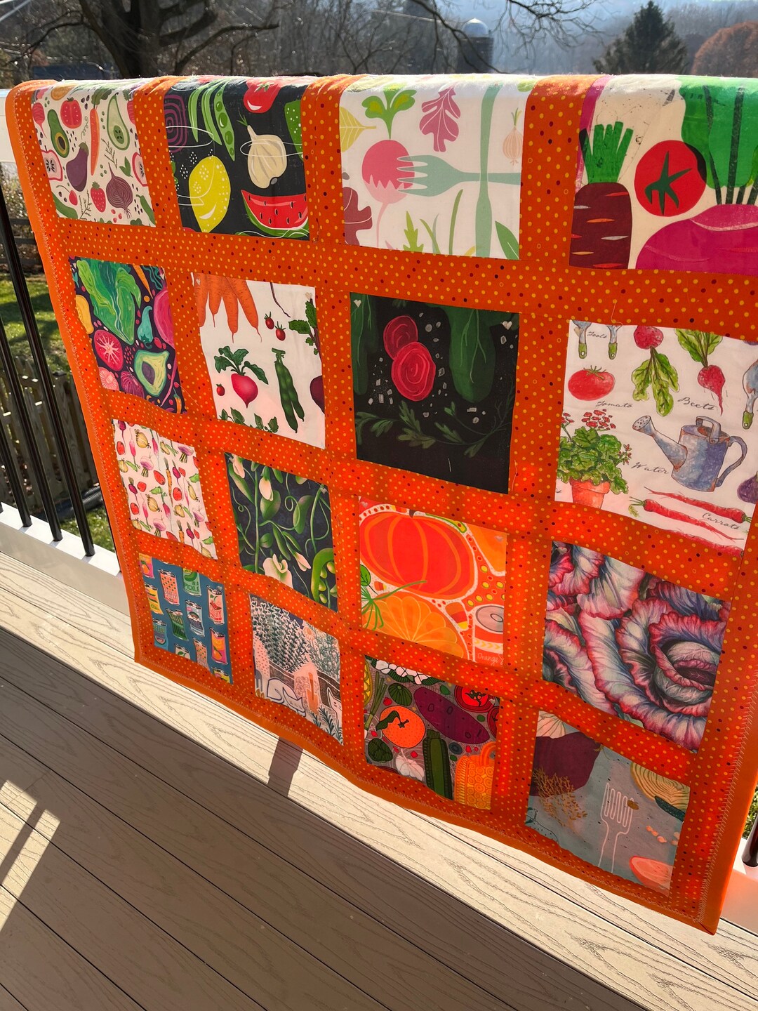 Eat Your Vegetables Quilt - Etsy