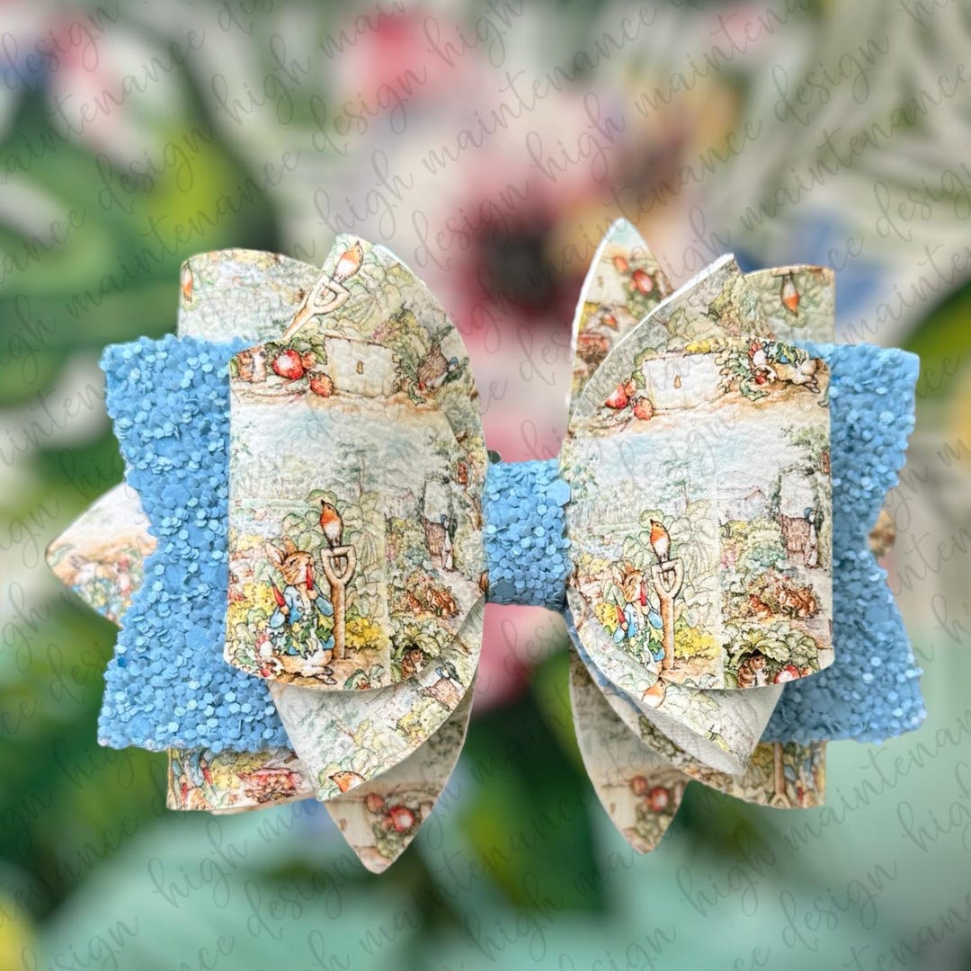 Peter Rabbit Straw Bow | Tumbler Straw Bow | Pastel Stanley Bow ...