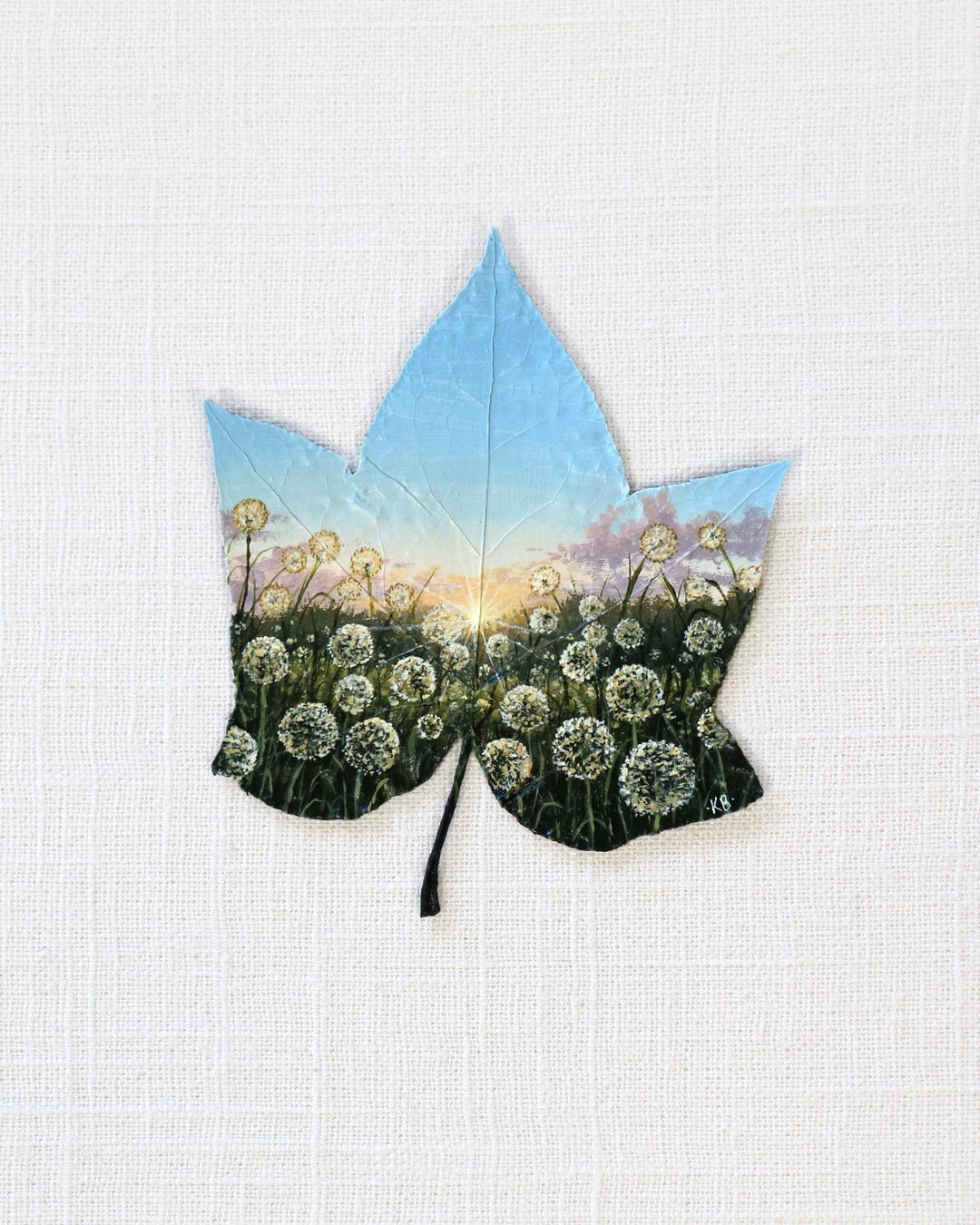 Preserved Leaf Art Print: Nature-inspired Landscape Artwork - Etsy UK