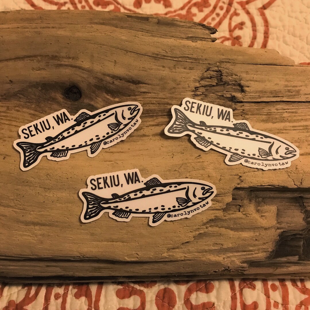 Sekiu Salmon Sticker • Olympic Peninsula • Washington State • Pacific ...