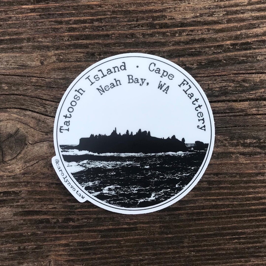 Cape Flattery Sticker • Tatoosh Island • Olympic Peninsula • WA State ...