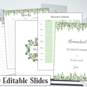 Homeschool Portfolio Evaluation Editable Homeschooling Review - Etsy