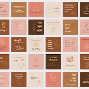 Affirmation Cards Inspirational Quotes Instagram Boho Printable ...