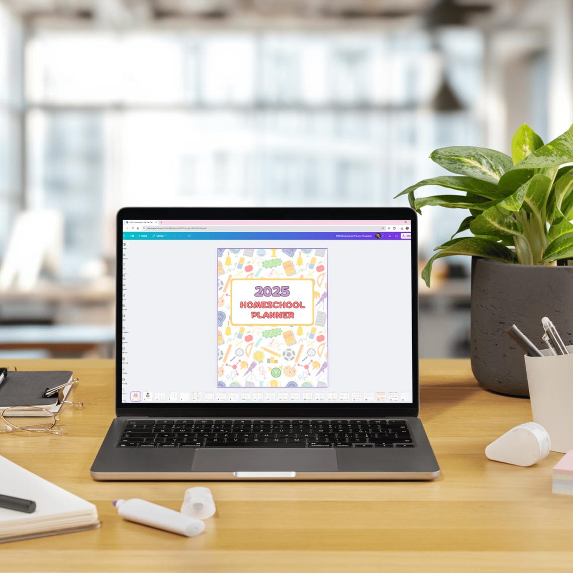 2025 Homeschool Planner: Editable Canva Template (PDF) - Etsy