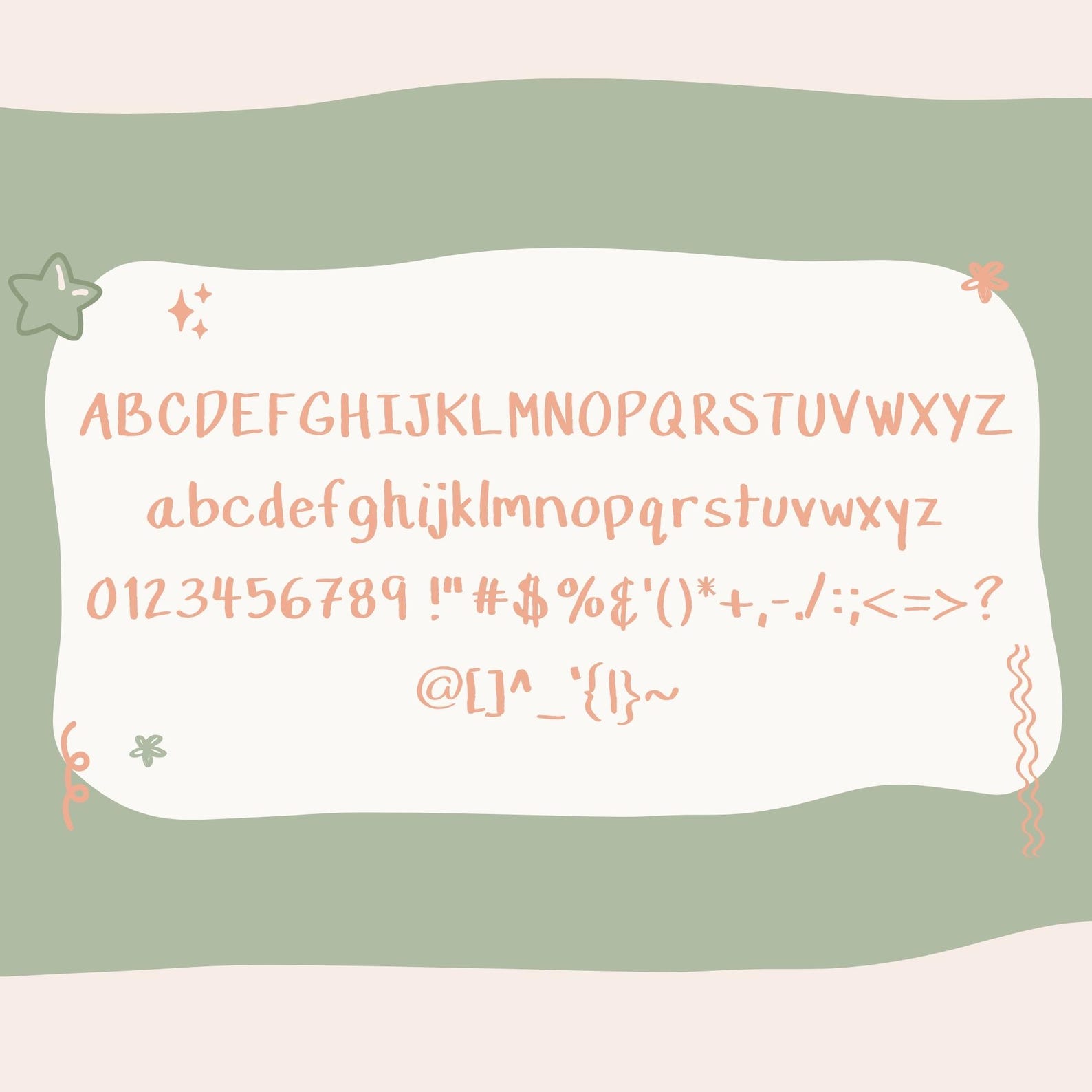 Handwritten Font Marcia Marker Sweet Cute Quirky Organic Hand-drawn ...