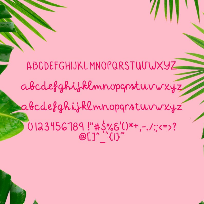 Handwritten Font Duo Love Match Island Cute Merch Hand-drawn Font for ...