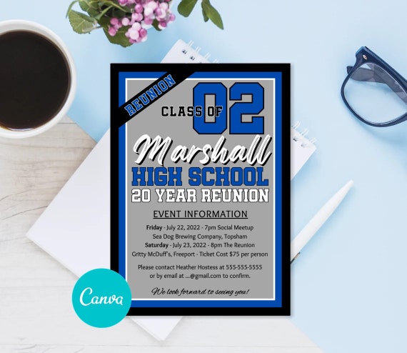 30 Year Class Reunion Invitations