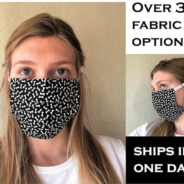 Tie Back Face Mask - Etsy