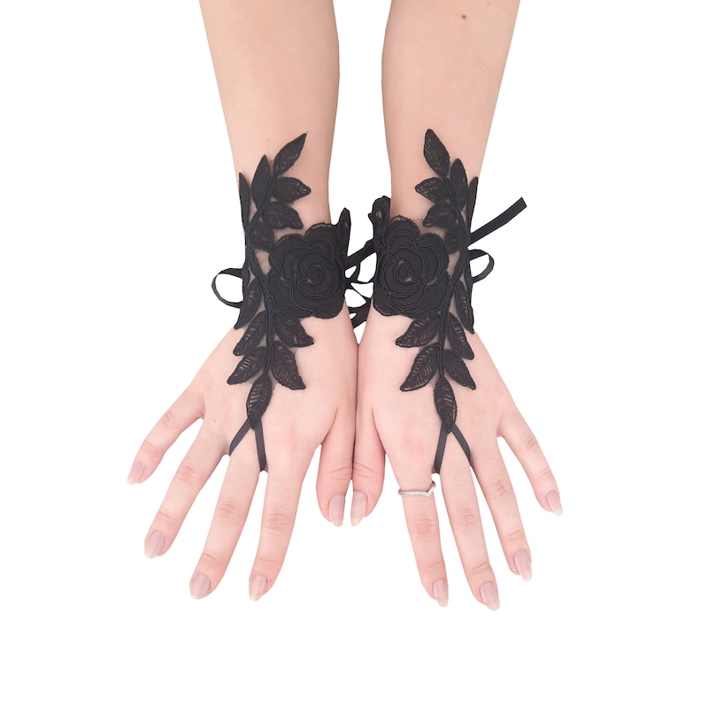 Fingerless Lace Gloves - Etsy