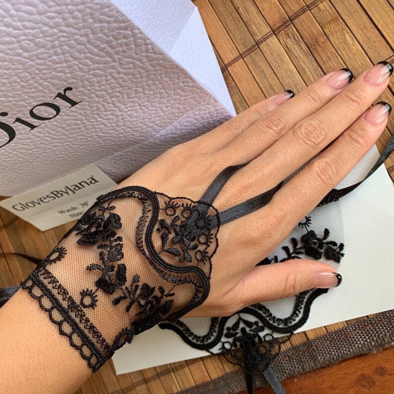 Light Beige Black White Ivory Pink Wedding Gloves Bridal - Etsy