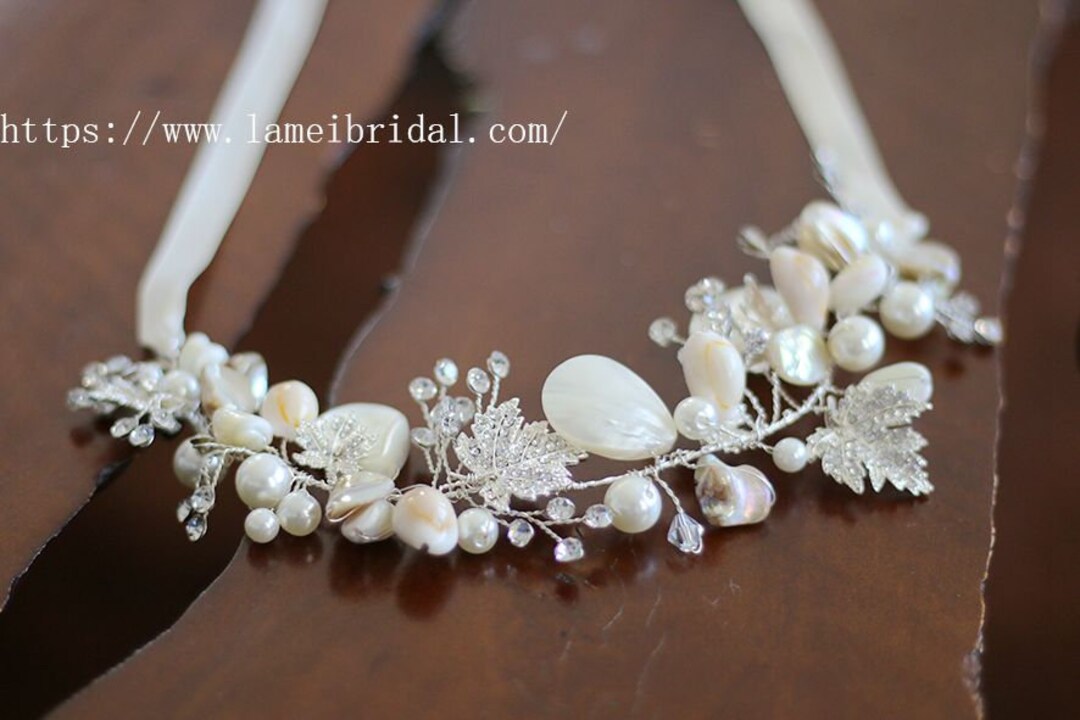Oceanside Seashell Hairpiece Bridal Accessory Wedding Hairpiece With ...