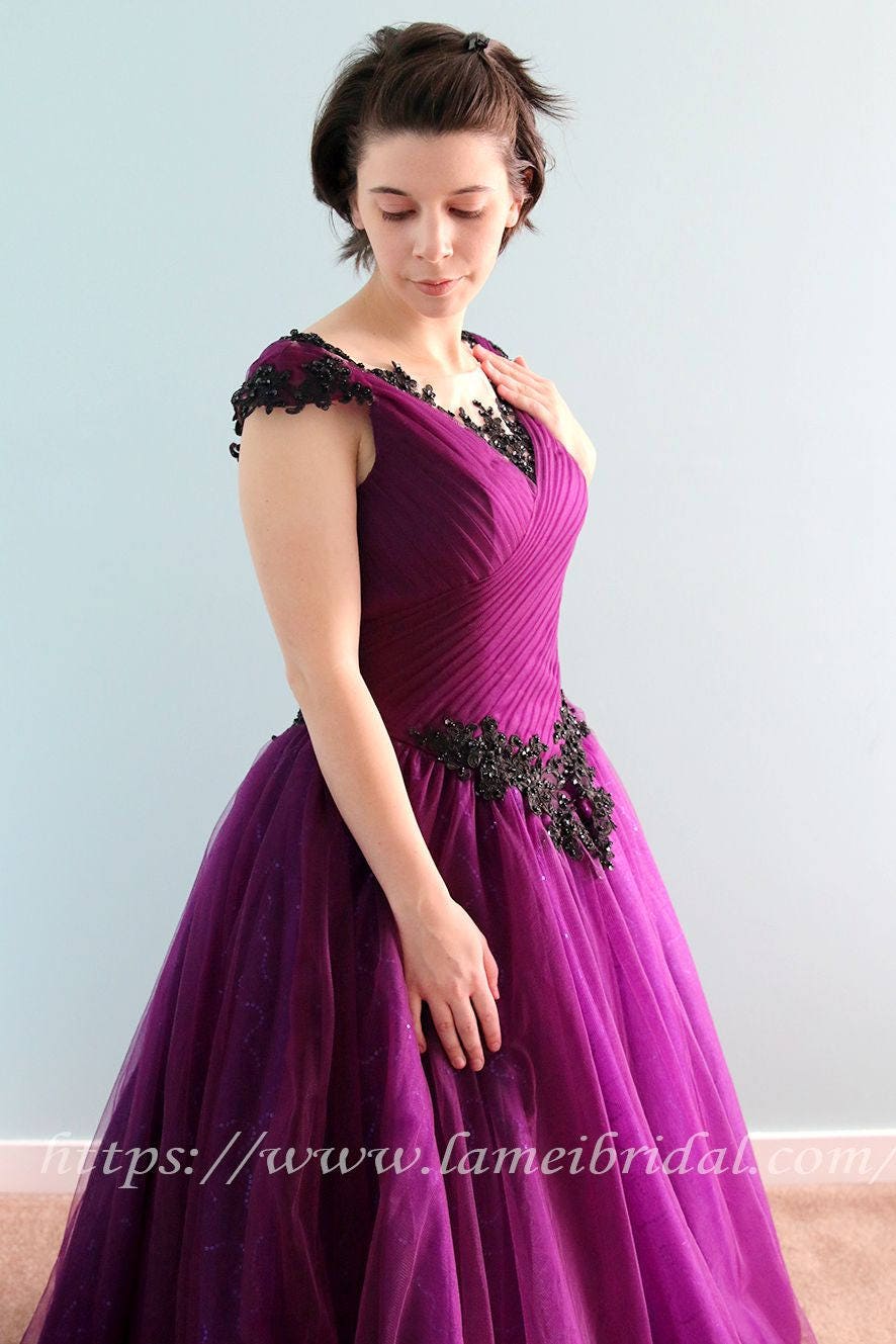 Basque Waist Prom Dress