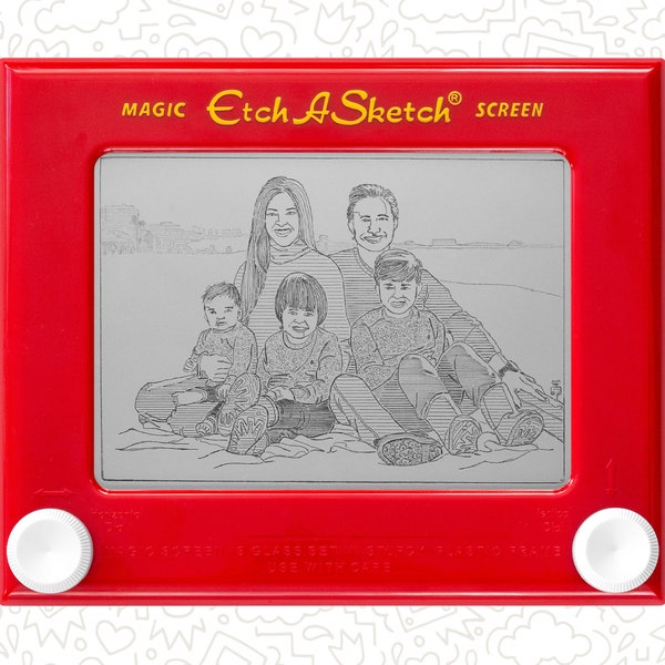 Etch a Sketch Invitation - Etsy