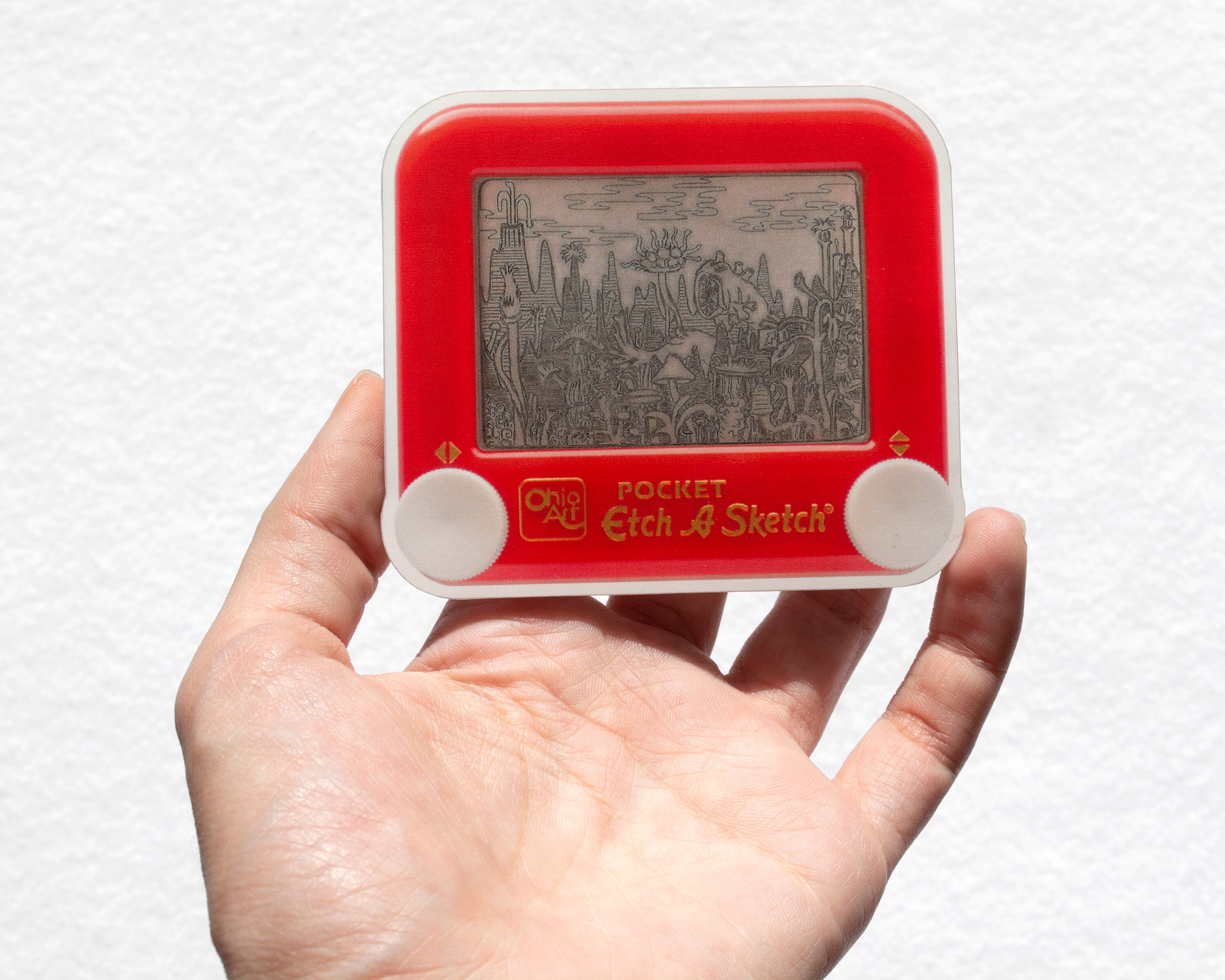 Jurassic Jungle Etch A Sketch Die Cut Sticker Enchanted Ecosystem ...