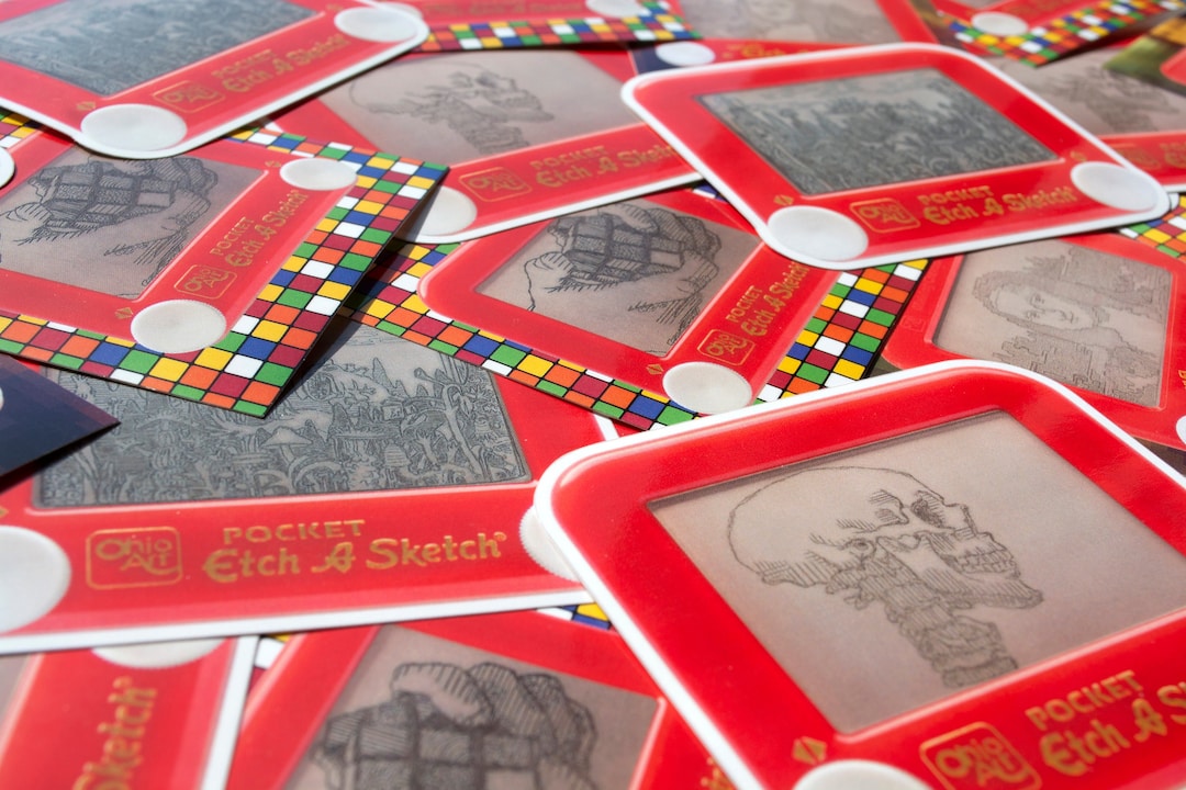 Etch A Sketch Art Sticker 4-pack: Series 2 - Etsy