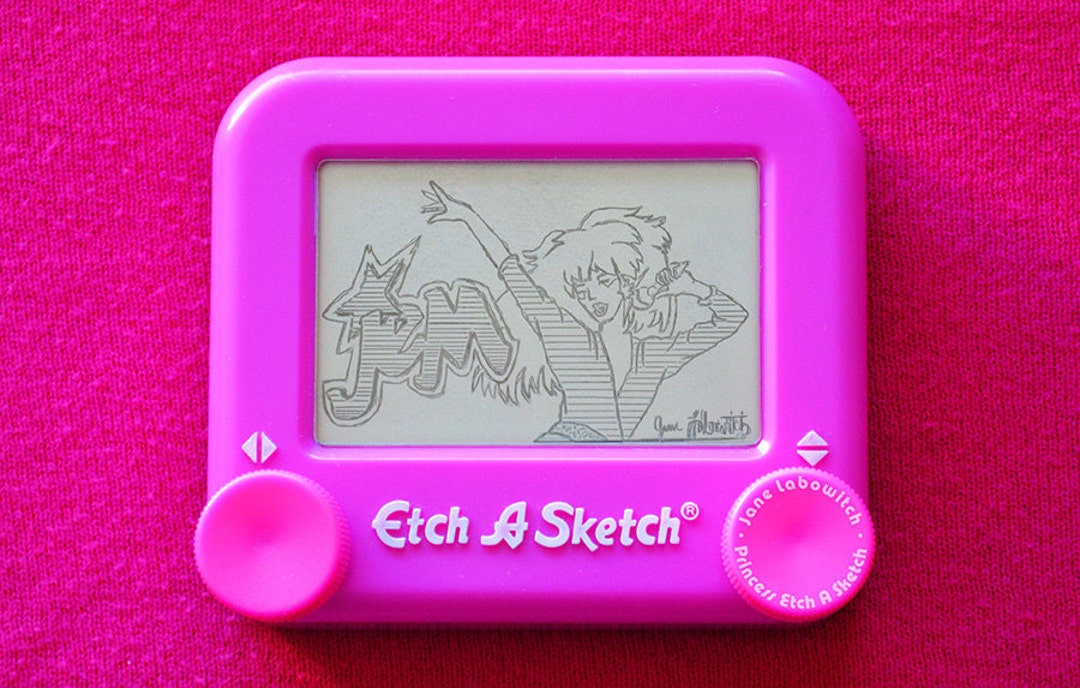 Jem and the Holograms Signed Etch A Sketch Art Print pick - Etsy