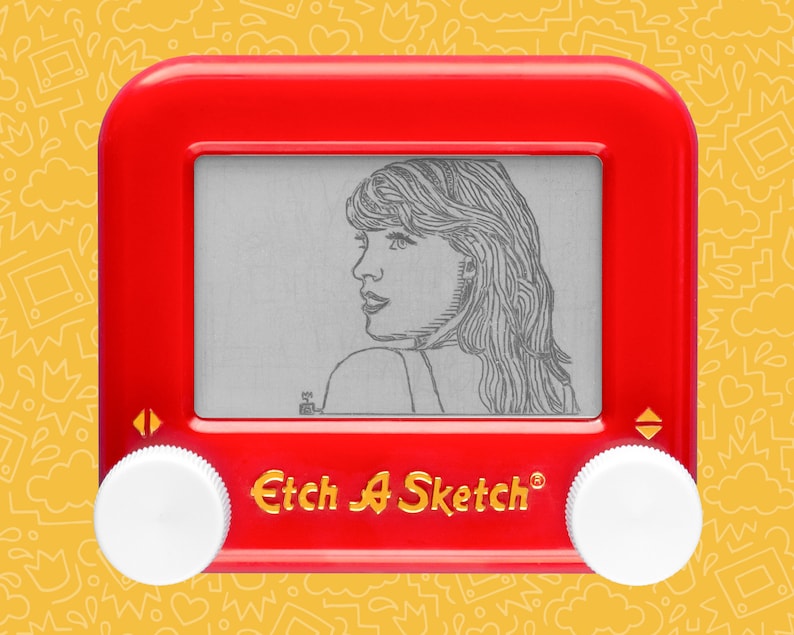 Custom Single Etch A Sketch Portrait: Nostalgic Retro Art (1 Subject ...
