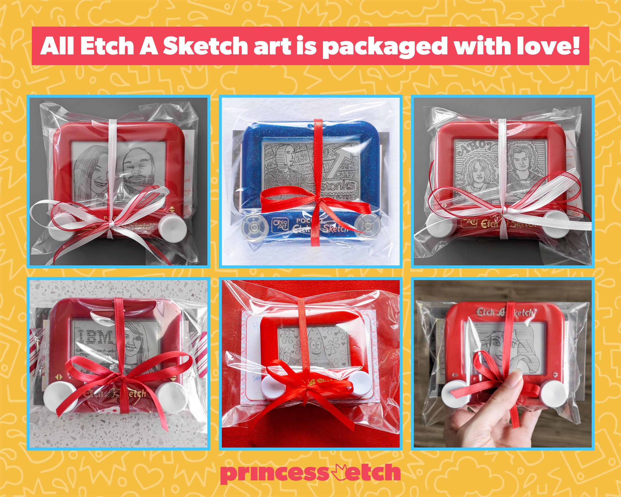 Custom Etch A Sketch Art Skyline Cityscape Landscape (message Me Your ...