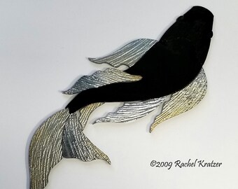 Koi Fish Precut Stained Glass Craft Kit Art Mosaic Inlay | Etsy