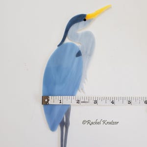 Blue Heron Precut Stained Glass Art Craft Kit for Mosaic Inlay, Wall ...