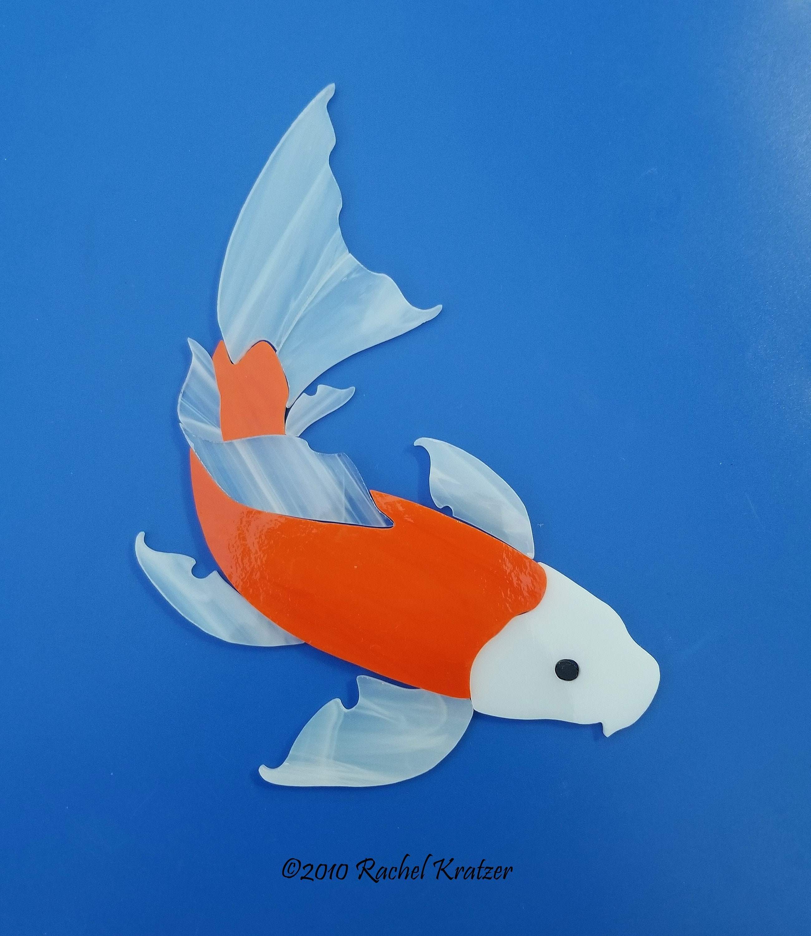 Precut KOI FISH Stained Glass Craft Kit Mosaic Inlay Water | Etsy