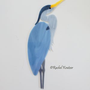 Blue Heron Precut Stained Glass Art Craft Kit for Mosaic Inlay, Wall ...