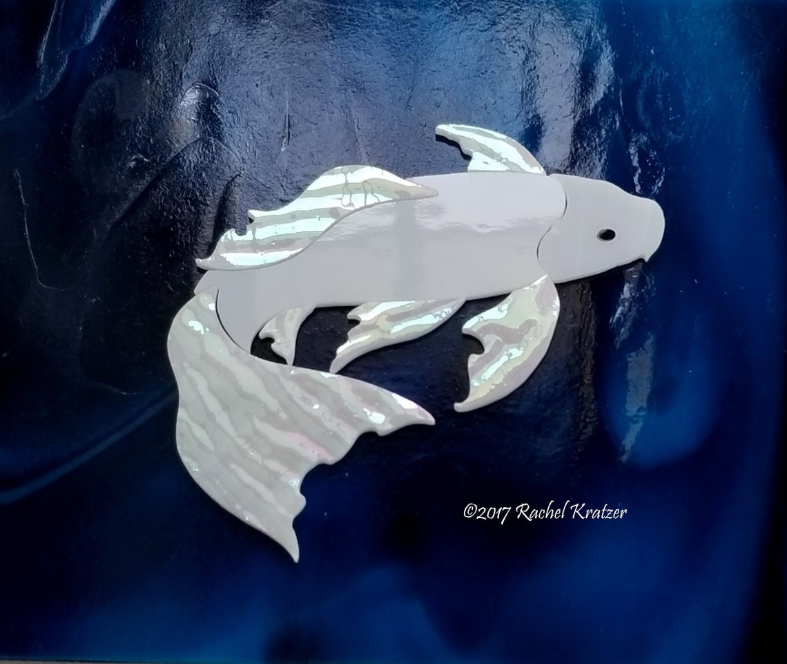 Precut Koi Fish Stained Glass Art Mosaic Inlay Craft Kit - Etsy