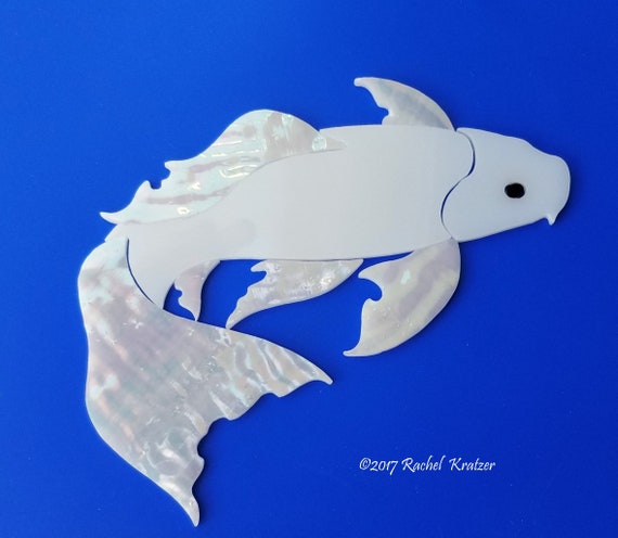 Precut Koi Fish Stained Glass Art Mosaic Inlay Craft Kit | Etsy