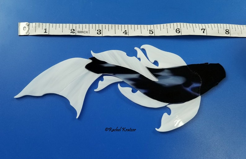 Koi Fish Precut Stained Glass Craft Kit Art Mosaic Inlay | Etsy