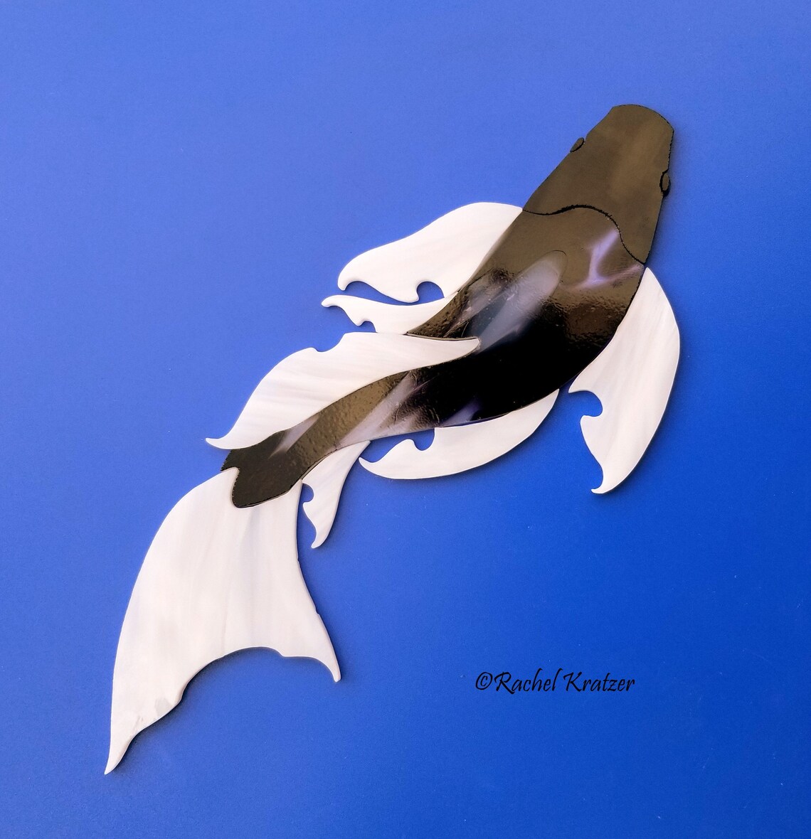 Koi Fish Precut Stained Glass Craft Kit Art Mosaic Inlay | Etsy