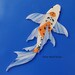 KOI FISH Orange Precut Stained Glass Craft Kit Mosaic Inlay - Etsy