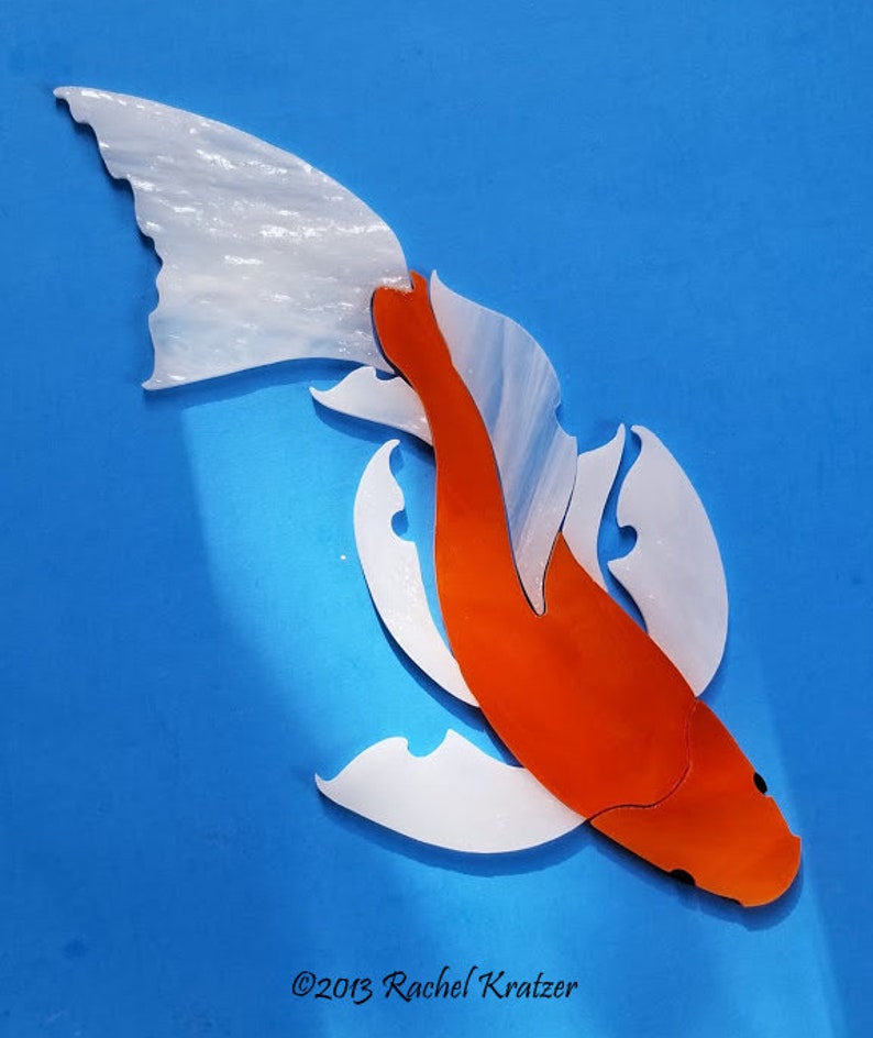 Precut Koi Fish Stained Glass Art Mosaic Inlay Craft Kit | Etsy