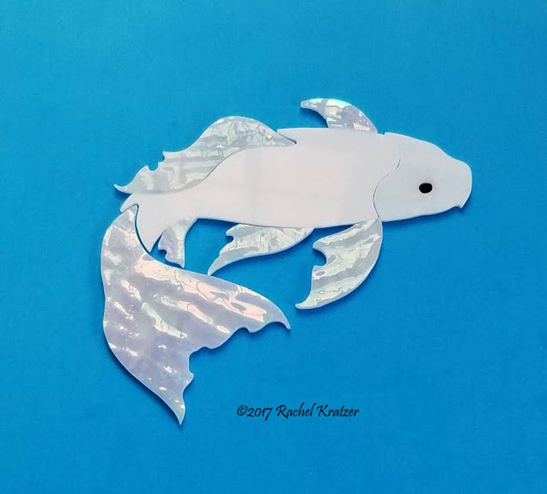 Precut Koi Fish Stained Glass Art Mosaic Inlay Craft Kit | Etsy