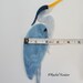 Blue Heron Precut Stained Glass Art Craft Kit for Mosaic Inlay, Wall ...